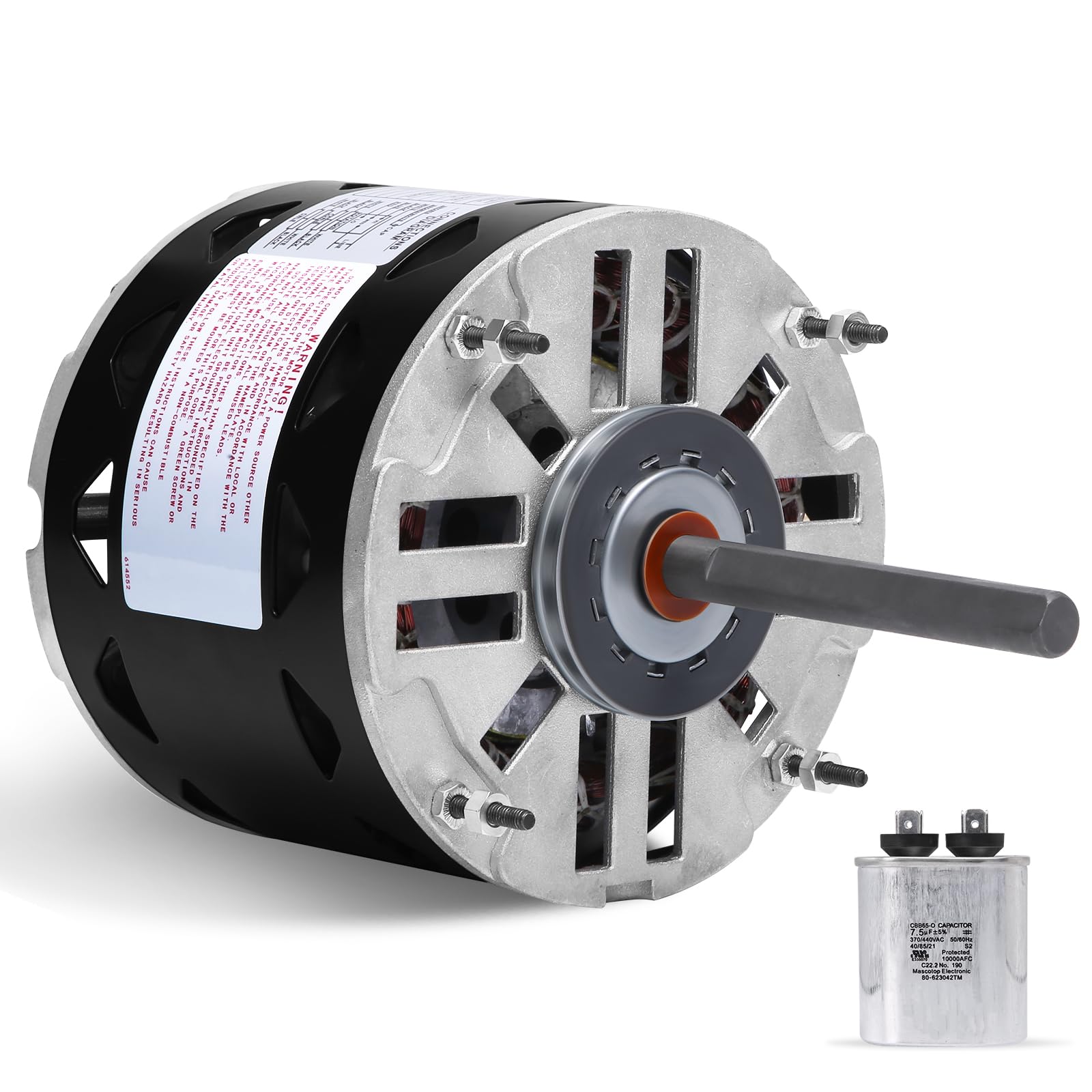 DL1036 Direct Drive Blower Motor - 1/3 HP, 1075 RPM, 3 Speed, 115 Volt ...