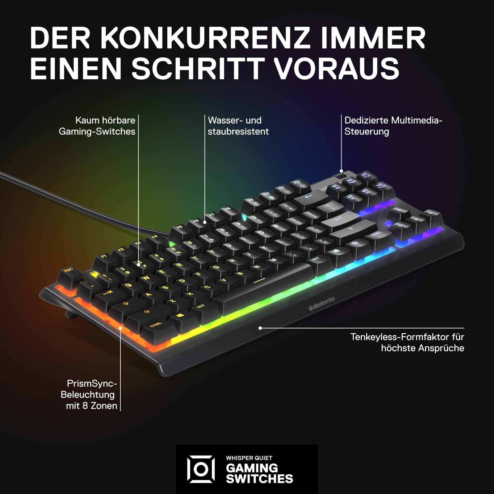 Mua SteelSeries Apex 3 TKL - RGB, USB-A Gaming Keyboard - Compact ...