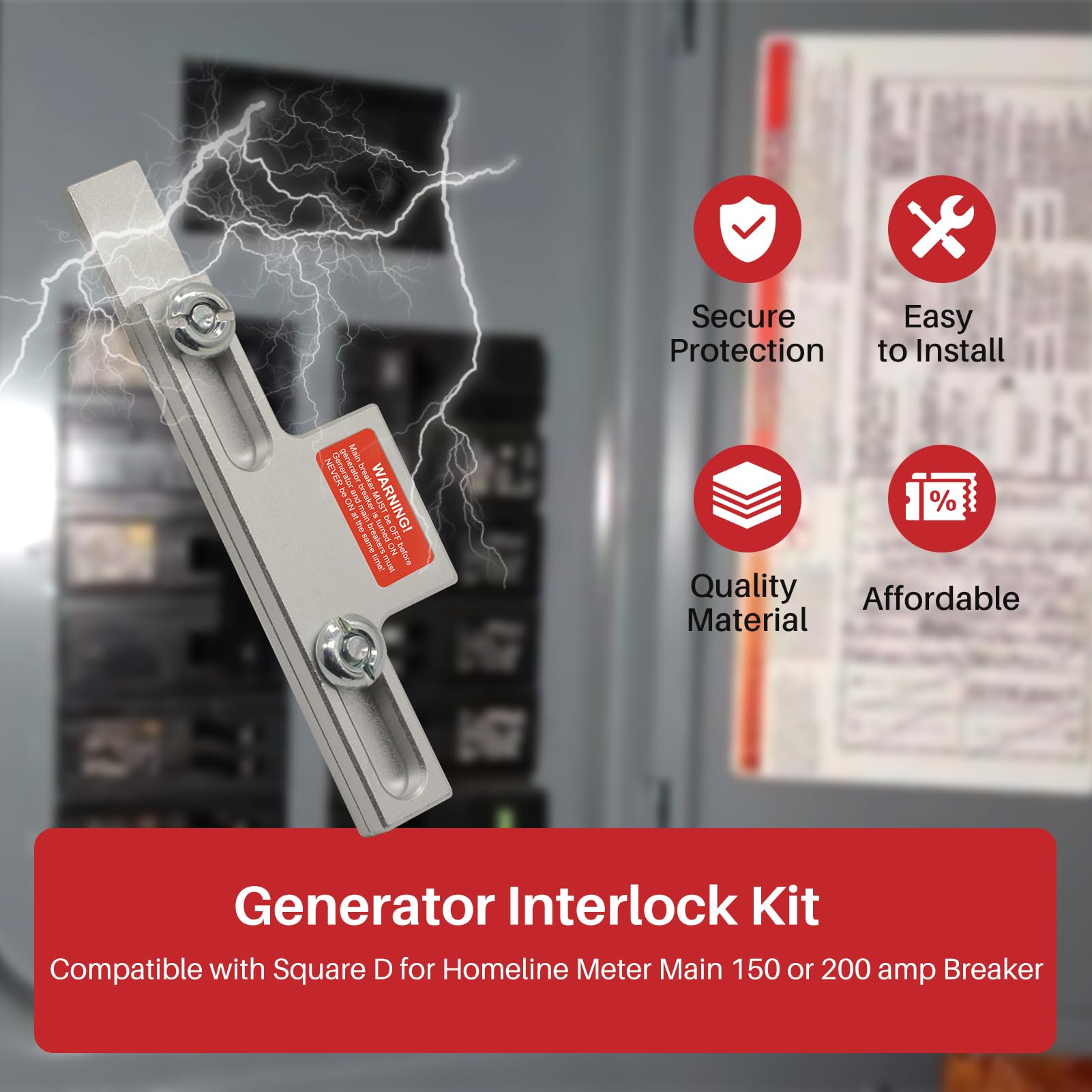 Mua Generator Interlock Kit Suitable for Square D Generator Interlock ...