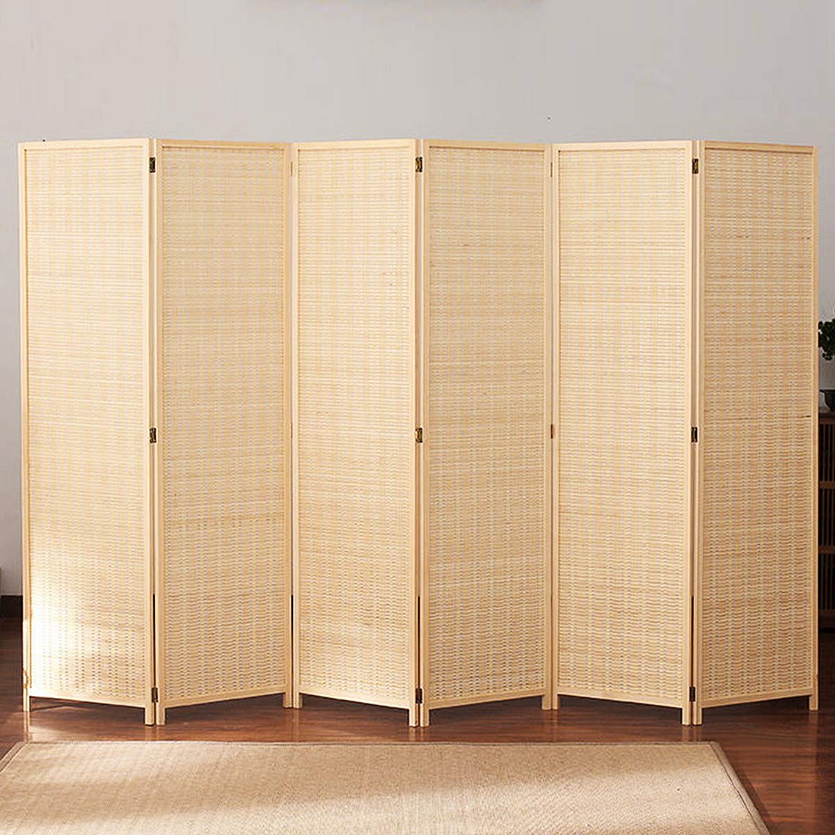 Mua TinyTimes 6 FT Tall Bamboo Room Divider, 6 Panel Room Dividers ...