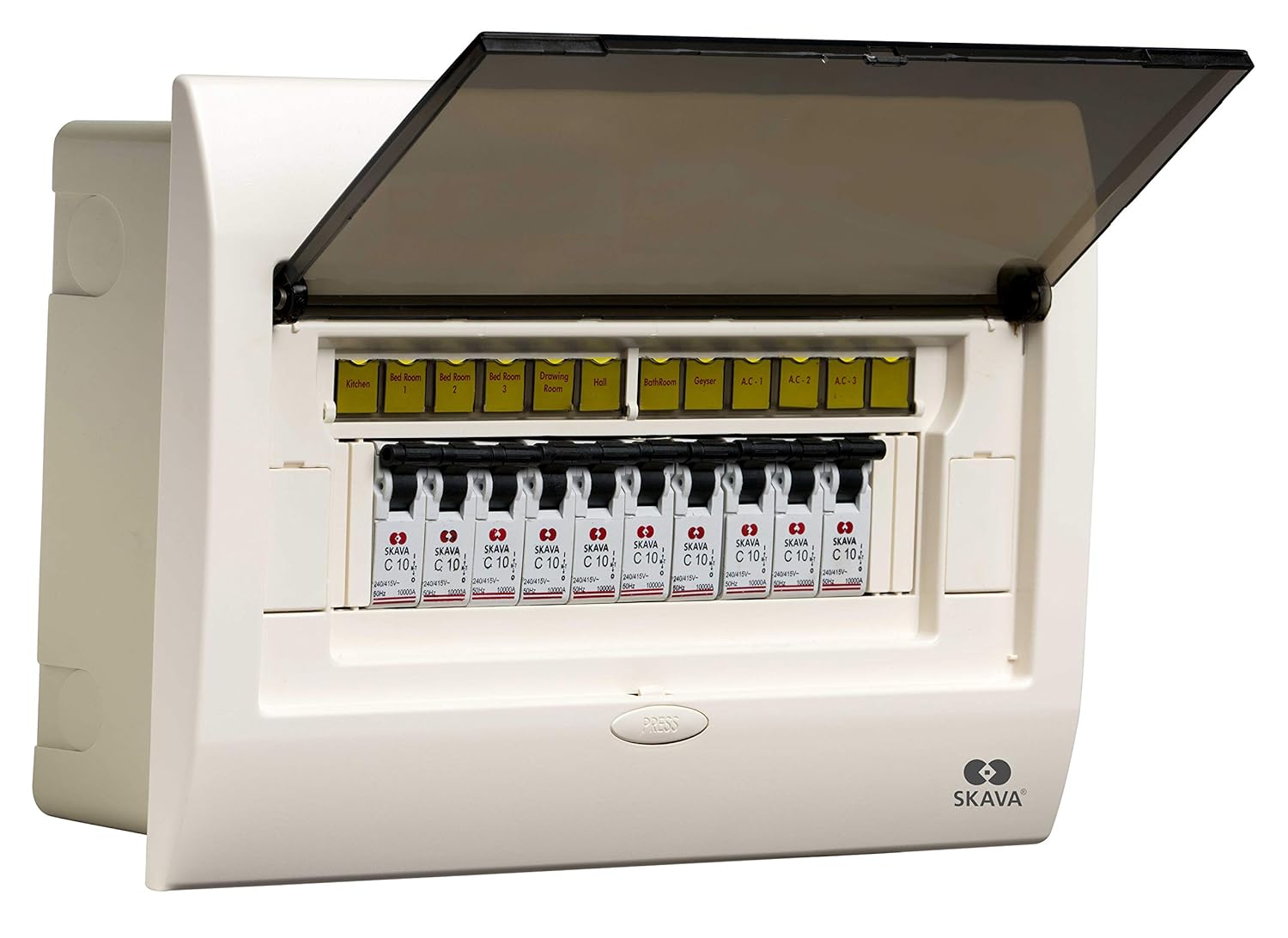 Buy Skava 100% Shock Proof Distribution Box with ABS Base and PC Frame ...