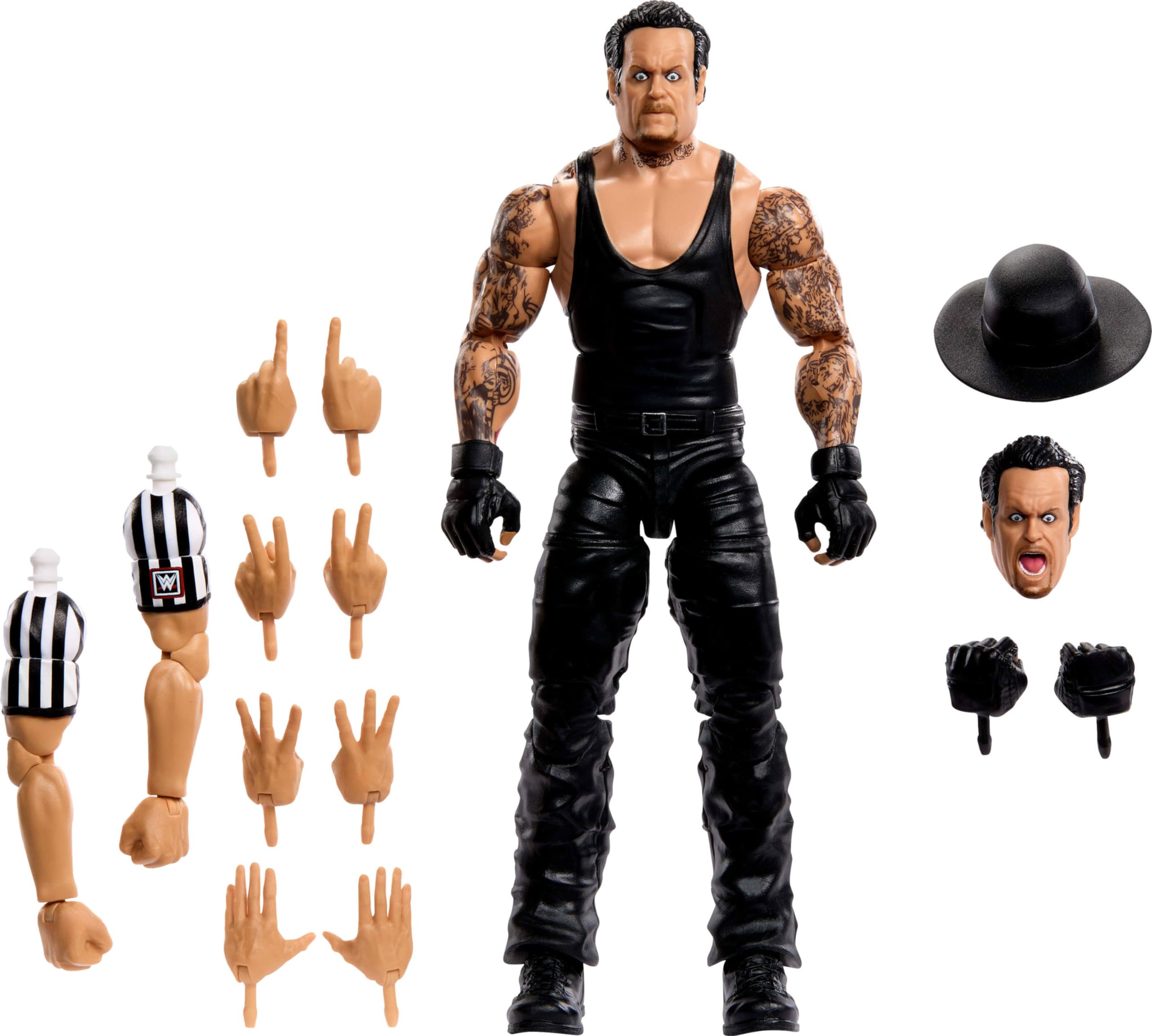 Mua WWE Elite Collection Action Figure SummerSlam Undertaker with Accessory and Referee Build-A ...