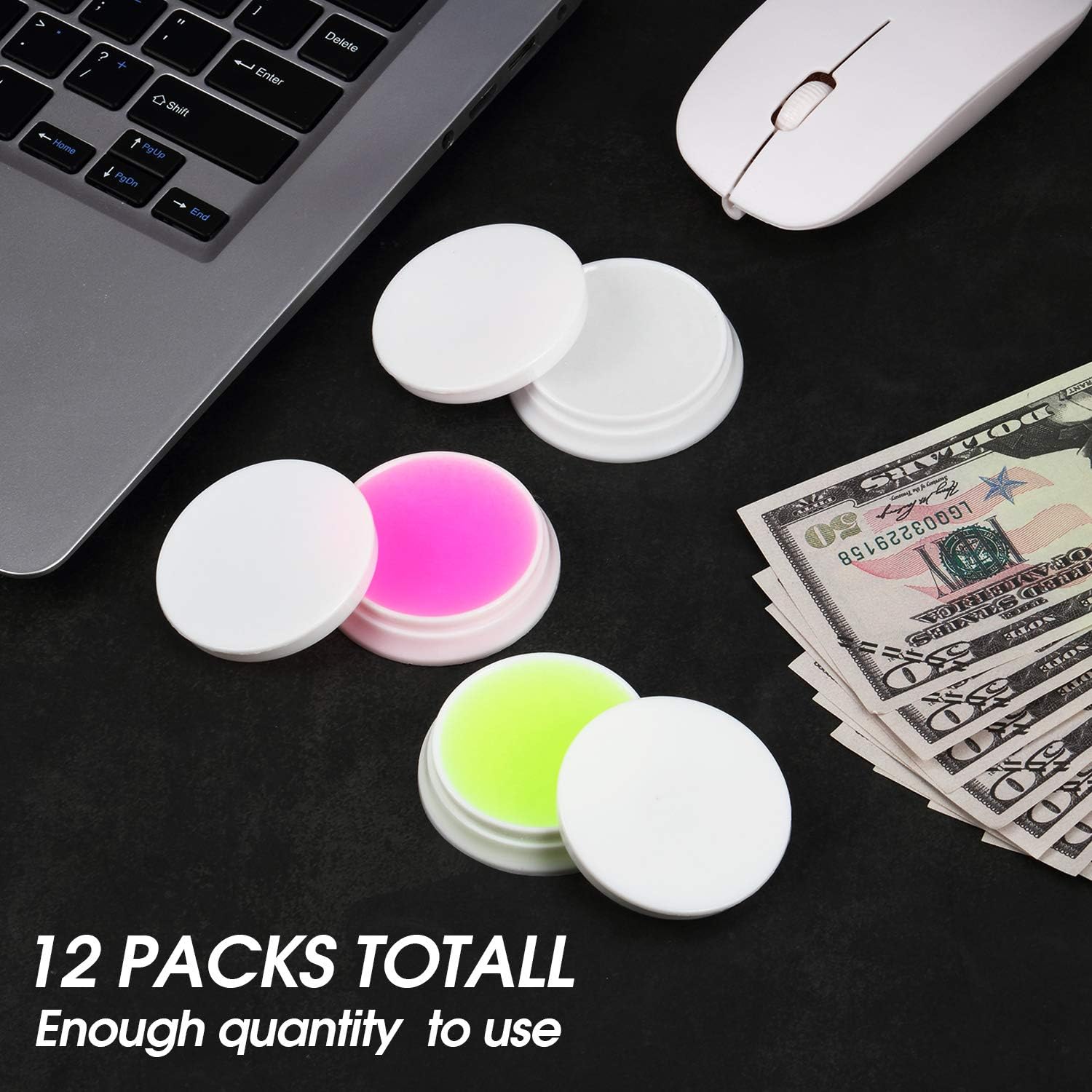 12 Pieces 10 g Fingertip Moistener Finger Moisturizer Non-Slip ...