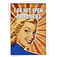 Amazon.com : NobleWorks, Spew Profanities - Funny Woman Birthday Card ...