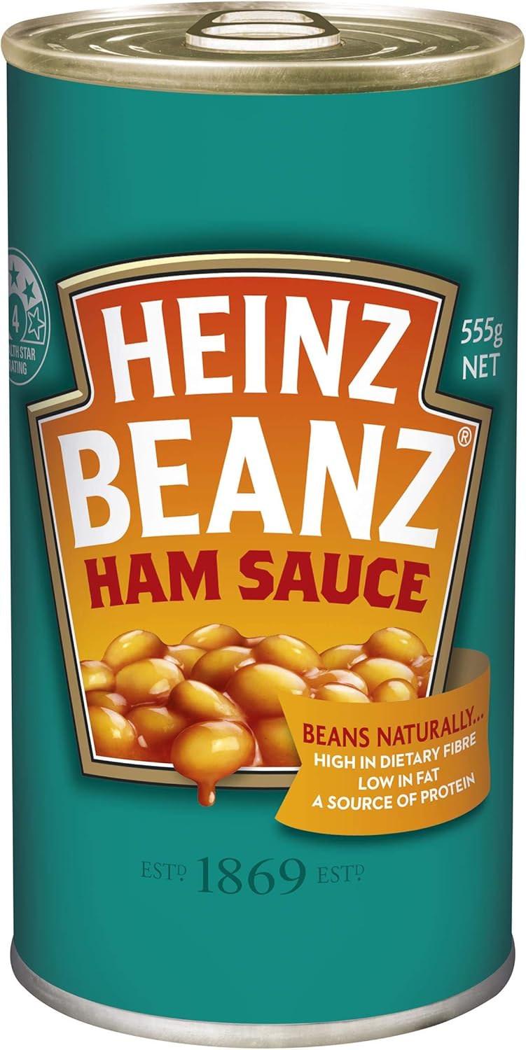 Heinz Baked Beans in Ham Sauce, 555g: Amazon.com.au: Grocery & Gourmet Food