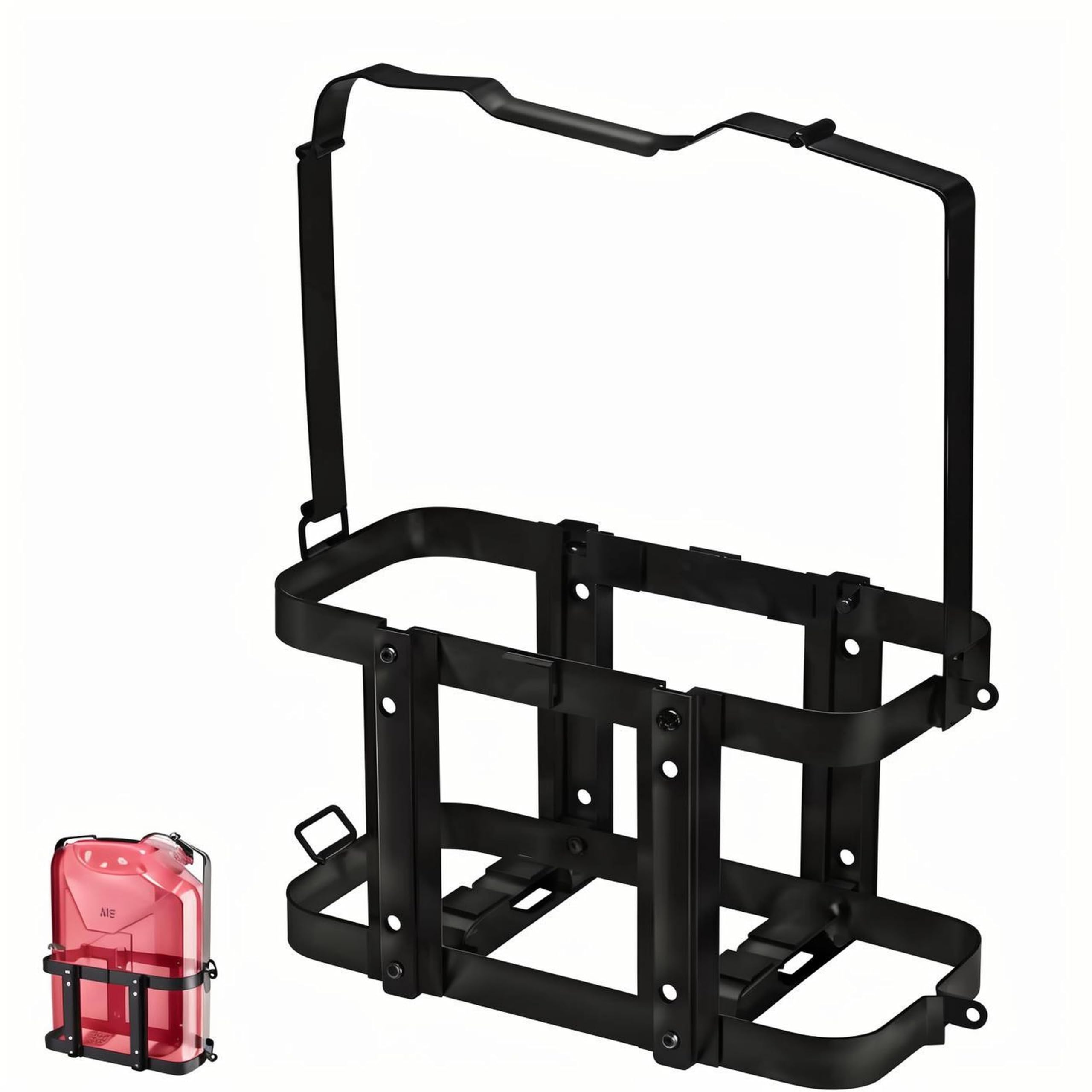 Azuvis Jerry Gas Can Holder, 5 Gallon / 20 Liter Steel Jerry Can Mount ...
