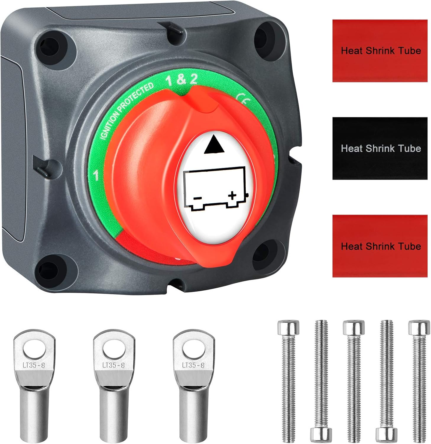 EEEKit 4 Position Battery Disconnect Isolator Switch 1-2-Both-Off ...