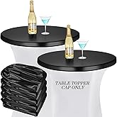 Amazon.com: Breling 4 Pcs Table Topper Cap for Round Cocktail Tables ...