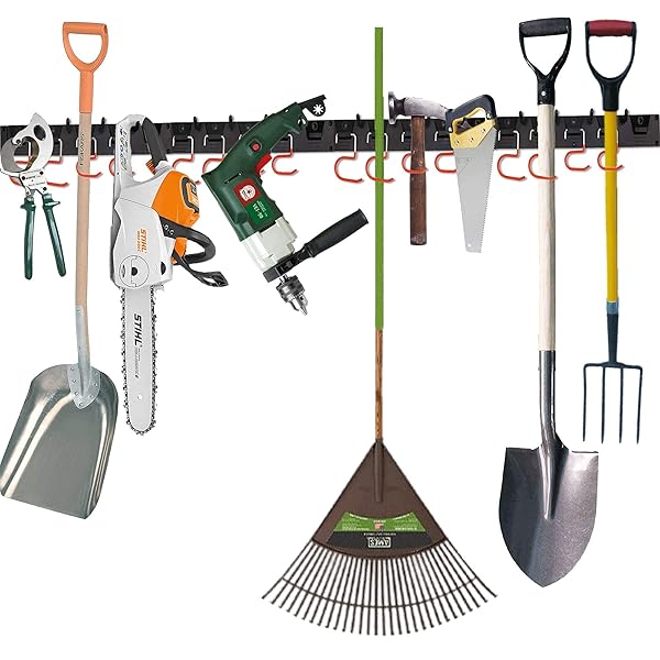 Garage Organizer Wall Mount 64 Inch Adjustable Storage System, Garden ...