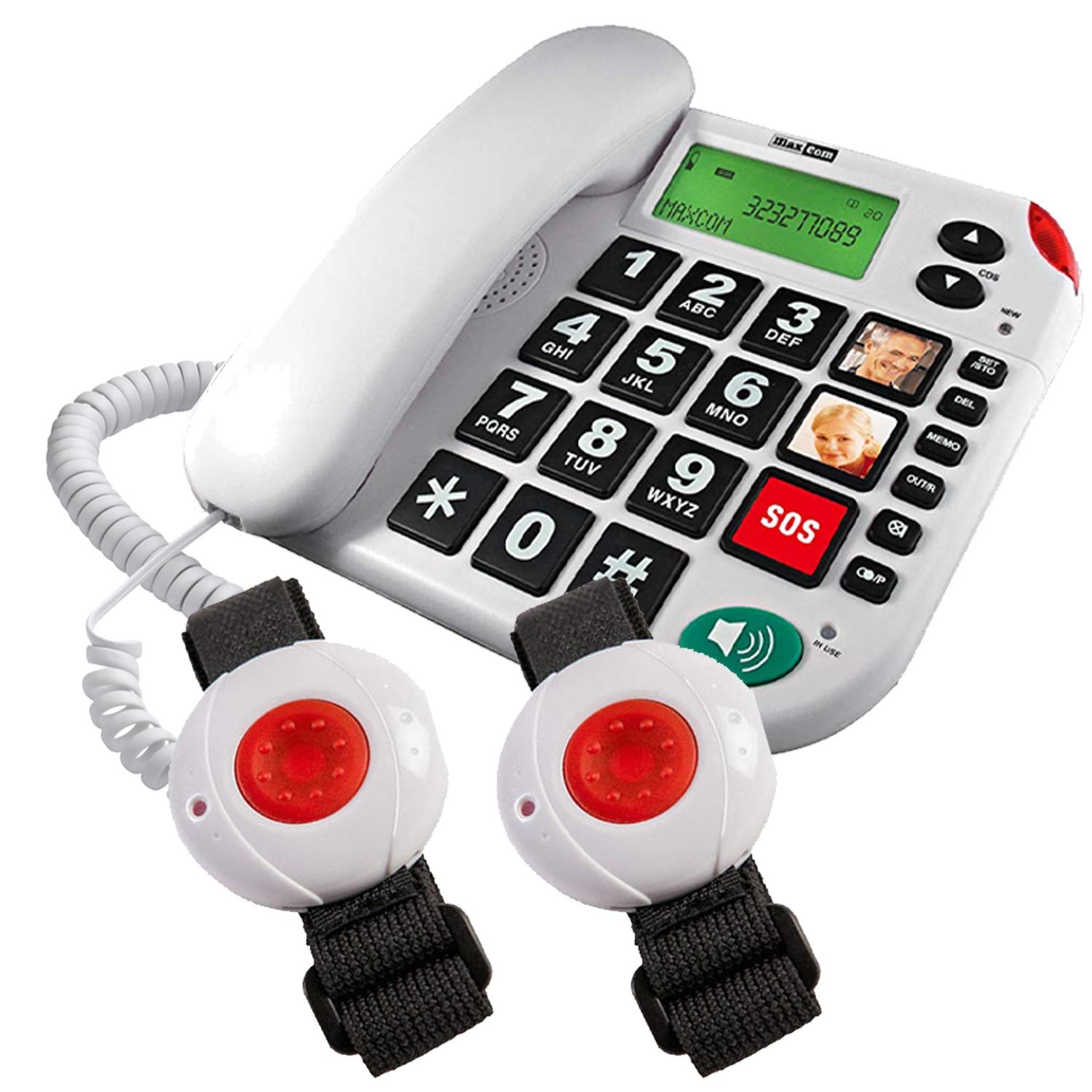 Maxcom KXTSOS: Seniorentelefon mit Funk-Notruf-Sender: Amazon.de: Elektronik