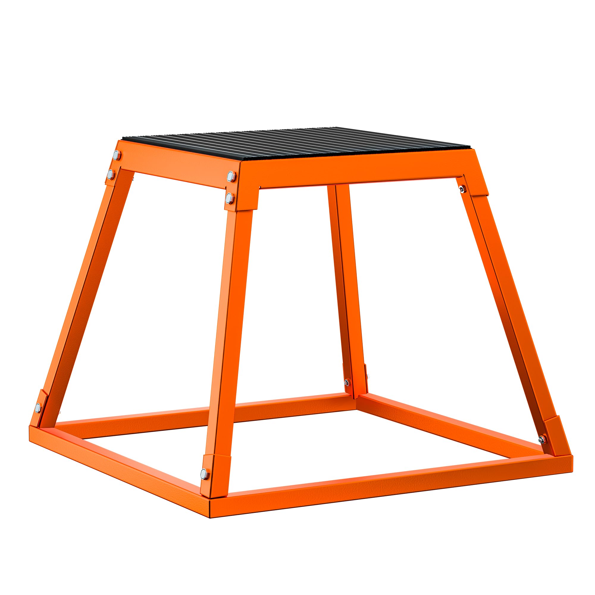 Plyometric Jumping Box,24"Metal Plyo Box,Plyometric Platform with Non ...