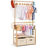 Amazon.com: Jotsport Small Clothes Rack Kids Dress Up Storage for ...
