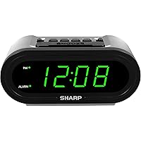 Sharp Digital Alarm with AccuSet - Automatic Smart Clock, Never Needs ...