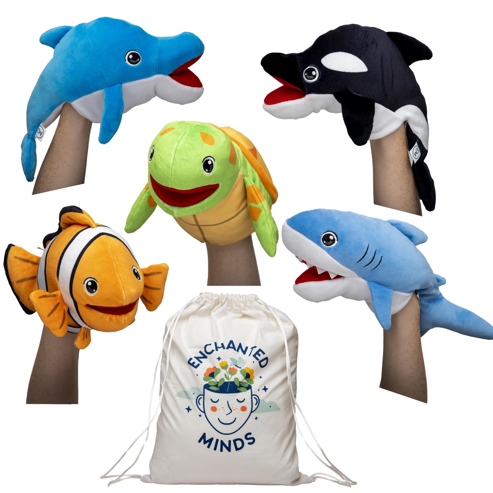 Mua Hand Puppets for Kids, Hand Puppet Set of 5 Sea Animals - Orca ...