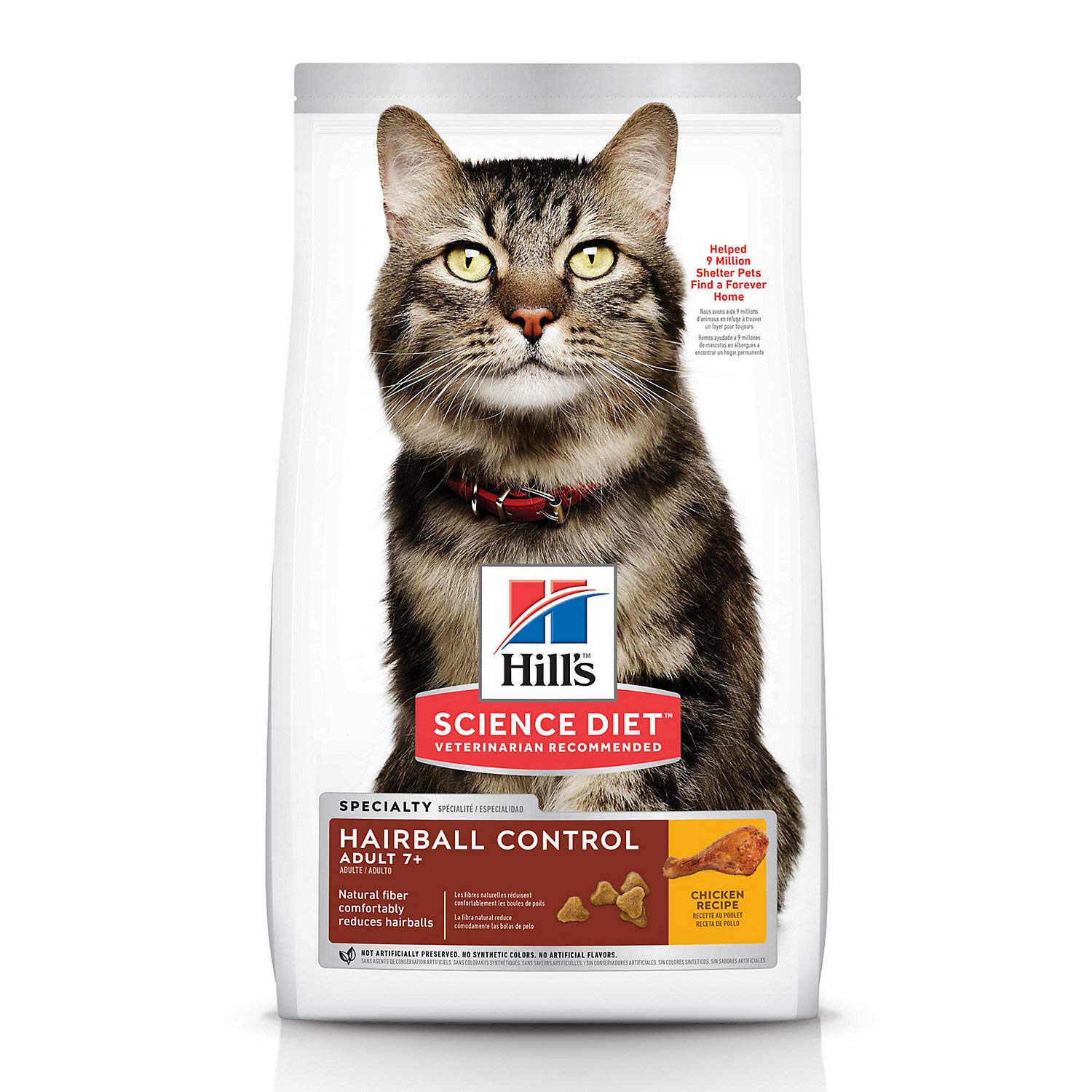 Hill s Science Diet Dry Cat Food Adult 7 For Senior Cats Hairball