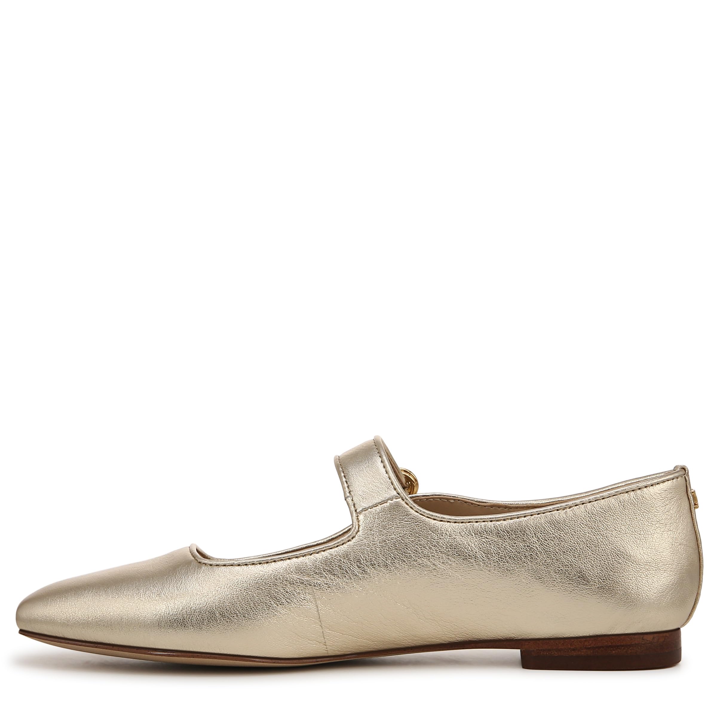 Sam Edelman Michaela Mary Jane Flat Gold Leaf 9 Medium for sale | North ...