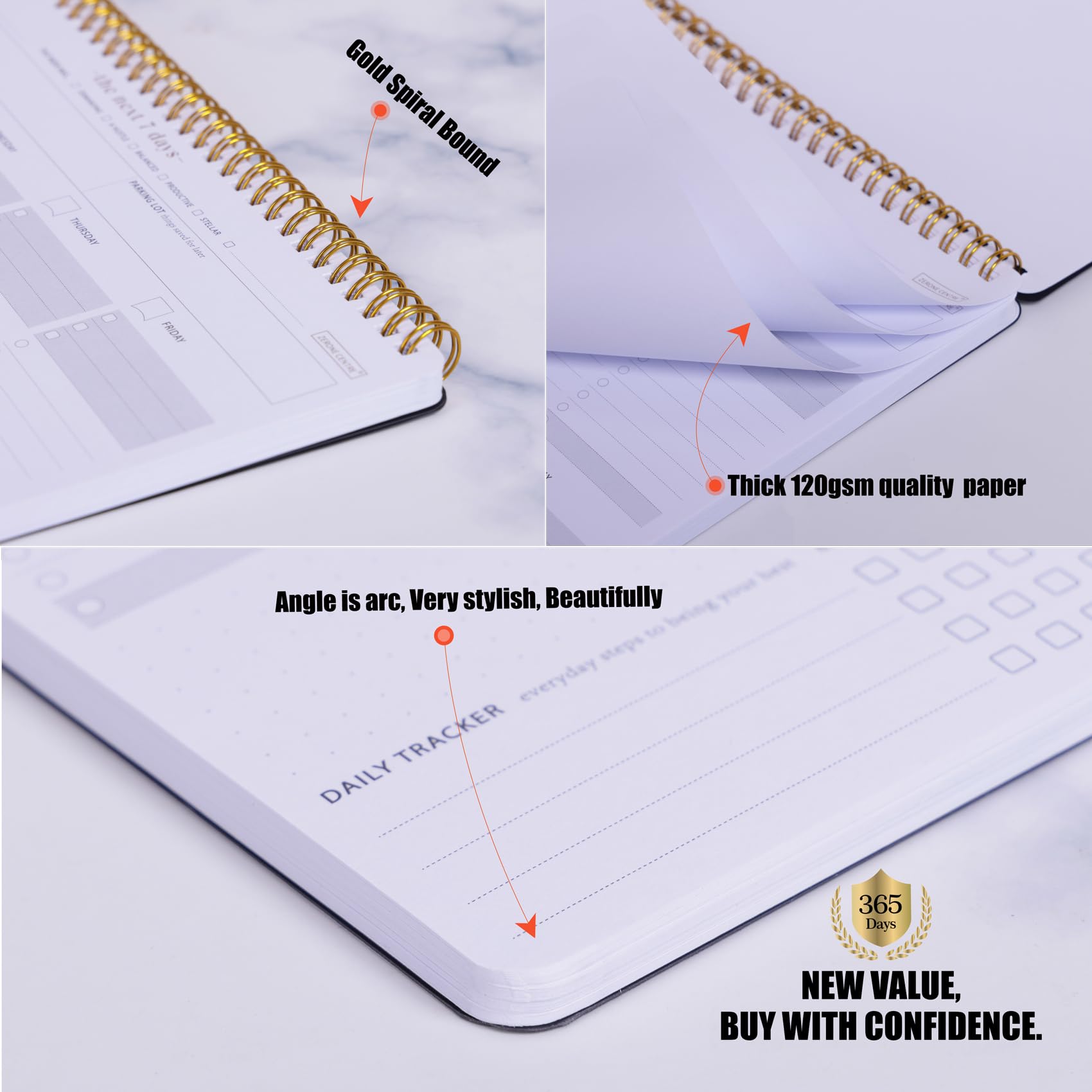 Mua Weekly Planner Notepad-Minimalist 7-Day To Do List, 54 Sheets ...