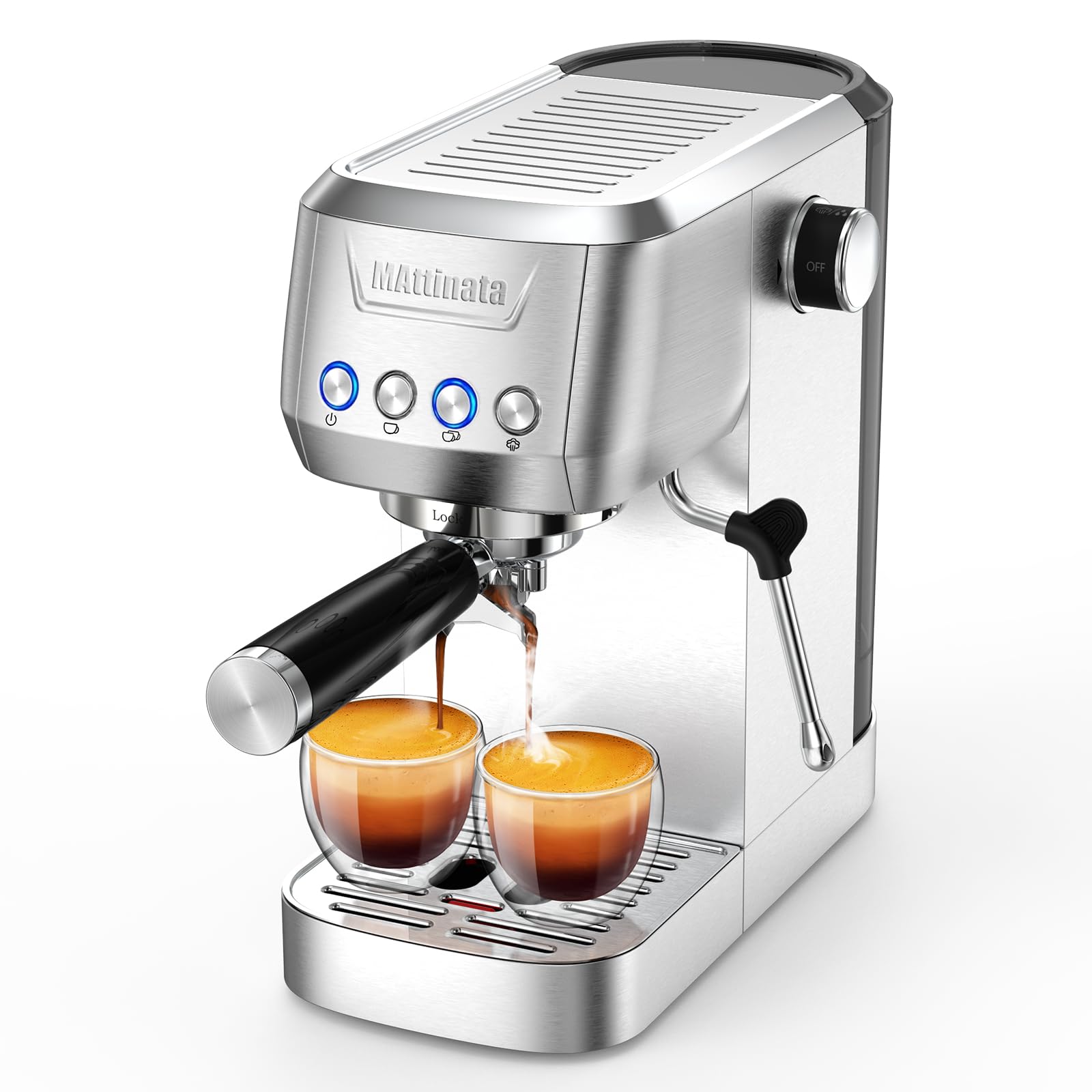 MAttinata Espresso Coffee Machine, Compact Espresso Maker 20 Bar ...