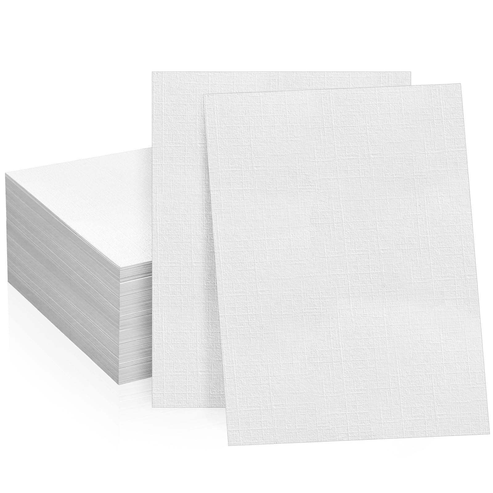 VOKOY 100 Sheets Linen Textured Cardstock Paper, 8 1/2 x 11" Blank ...