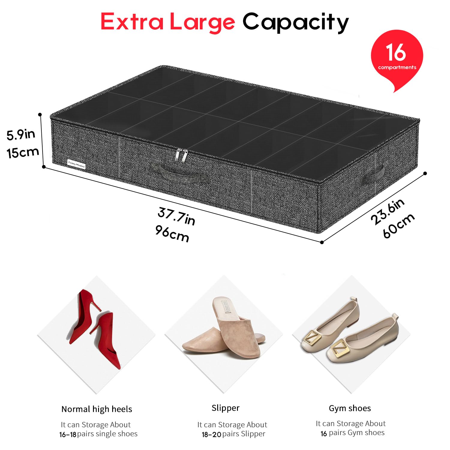 Mua Large Sturdy Thicken Shoe Storage Box, Clear Shoe Organizer for ...