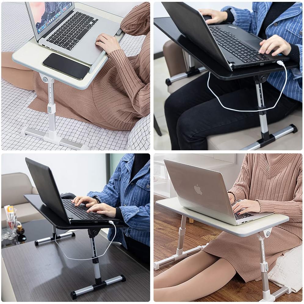 Labeol Adjustable Laptop Bed Table Ultra Large Foldable Laptop Desk ...