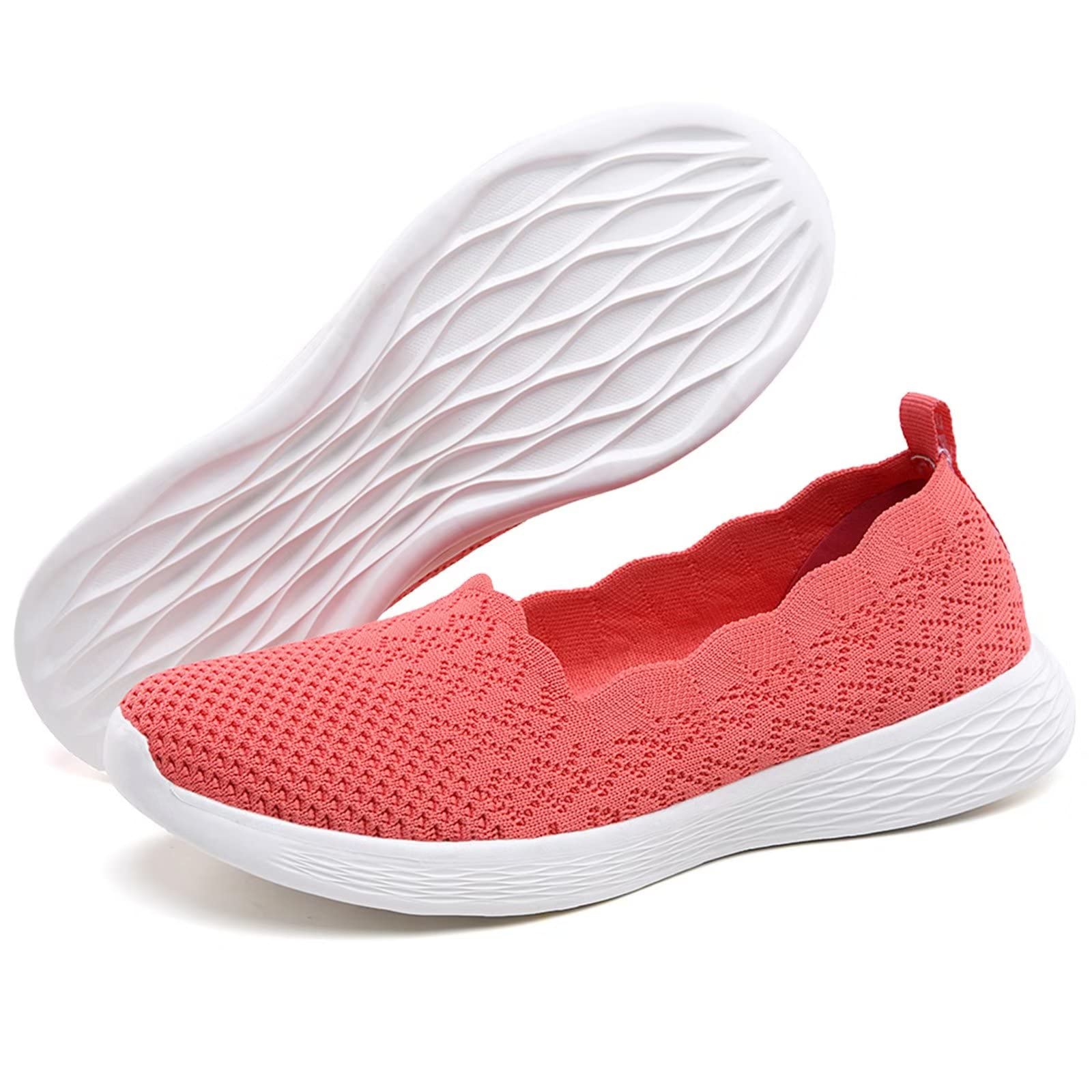 poemlady Women's Slip on Loafer Shoes - Mesh Casual Ballet Flat Nurse ...