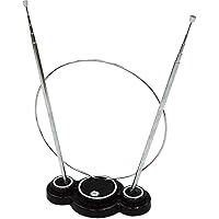 Amazon.com: GE Traditional Rabbit Ear HD Digital TV Antenna, Long Range ...