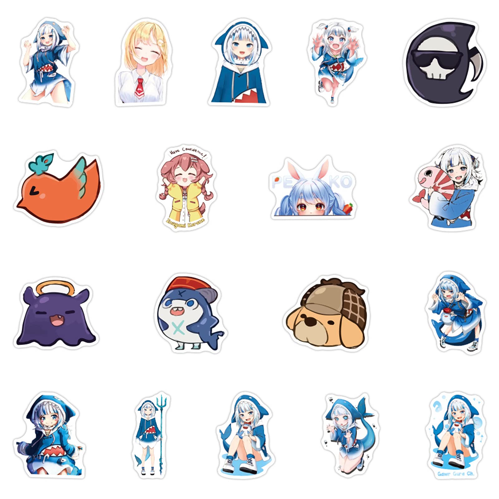 50Pcs Hololive Vtuber Stickers Vinyl Waterproof Stickers For Laptop ...
