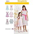 Amazon.com: Simplicity 1211 Girl's Dress Sewing Patterns, Sizes KS (7 ...