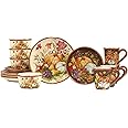 Amazon.com | Certified International Harvest Blessings 16pc Dinnerware ...