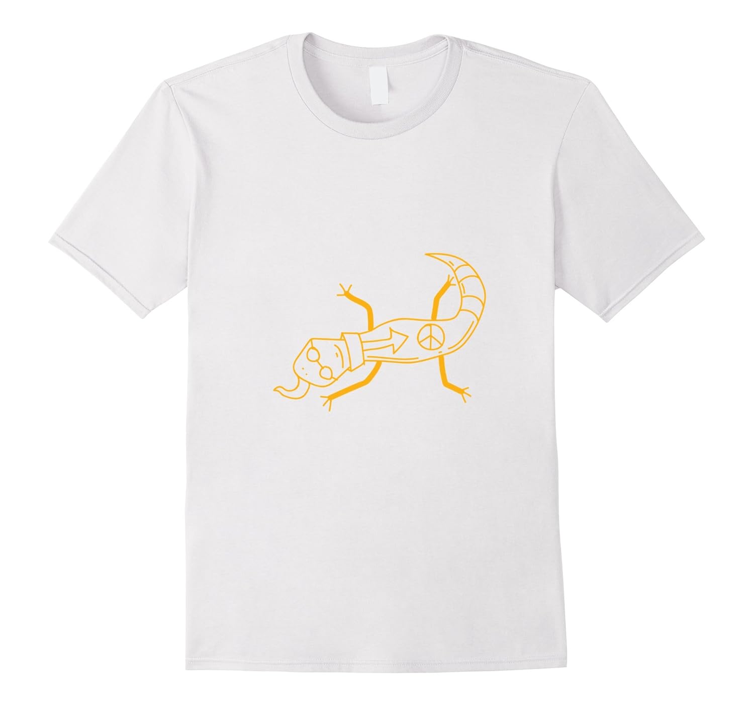 Gecko Peace Sign – Lizard – Urban, Artist, Graffiti T Shirt-BN – Banazatee