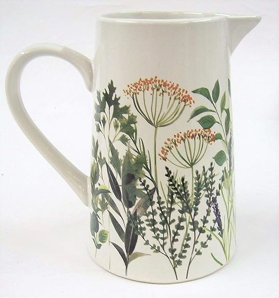 Gisela Graham Herbs ceramic jug, medium: Amazon.co.uk: Kitchen & Home
