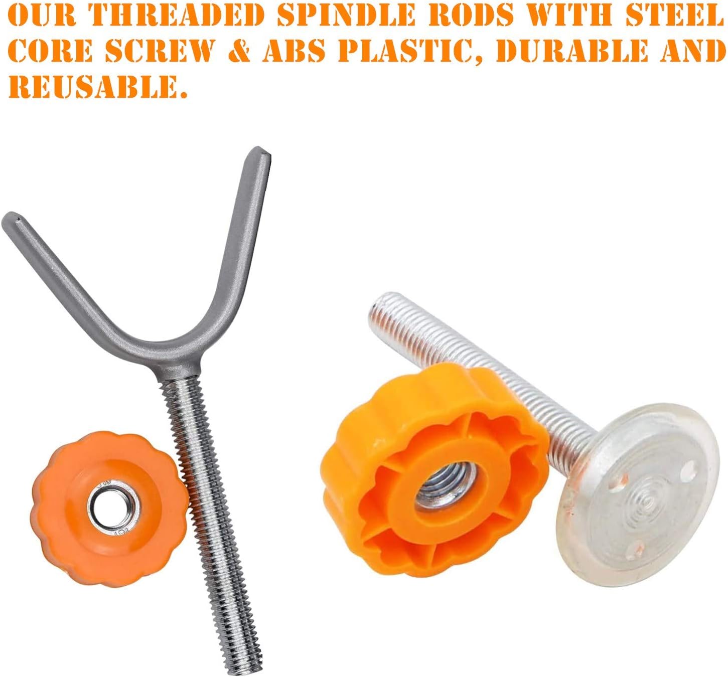 4 Pack Pressure Baby Gates Threaded Spindle Rods Walk Thru Gates ...