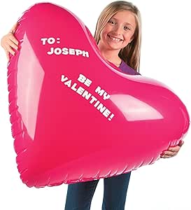 Amazon.com: Vinyl Giant Inflatable Heart with Stickers