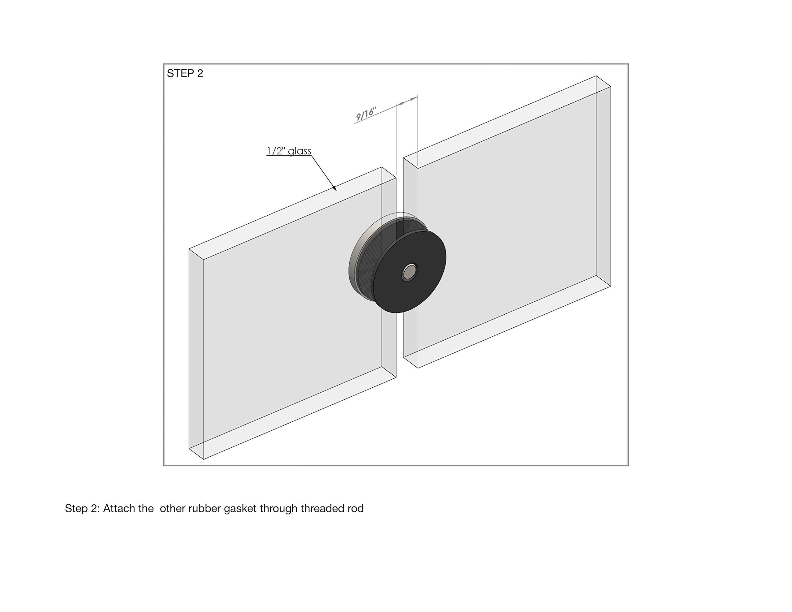 Mua Stainless Steel Round 2” Diameter Button Panel Stabilizer Clamp ...