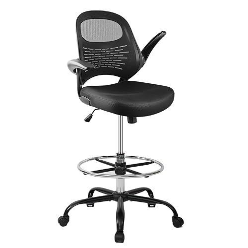 HYLONE Tall Adjustable Drafting Chair, Heavy Duty Tall Office Chair ...