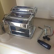 Marcato Atlas 150 pasta machine Chrome, Silver Wellness: Amazon.co.uk ...