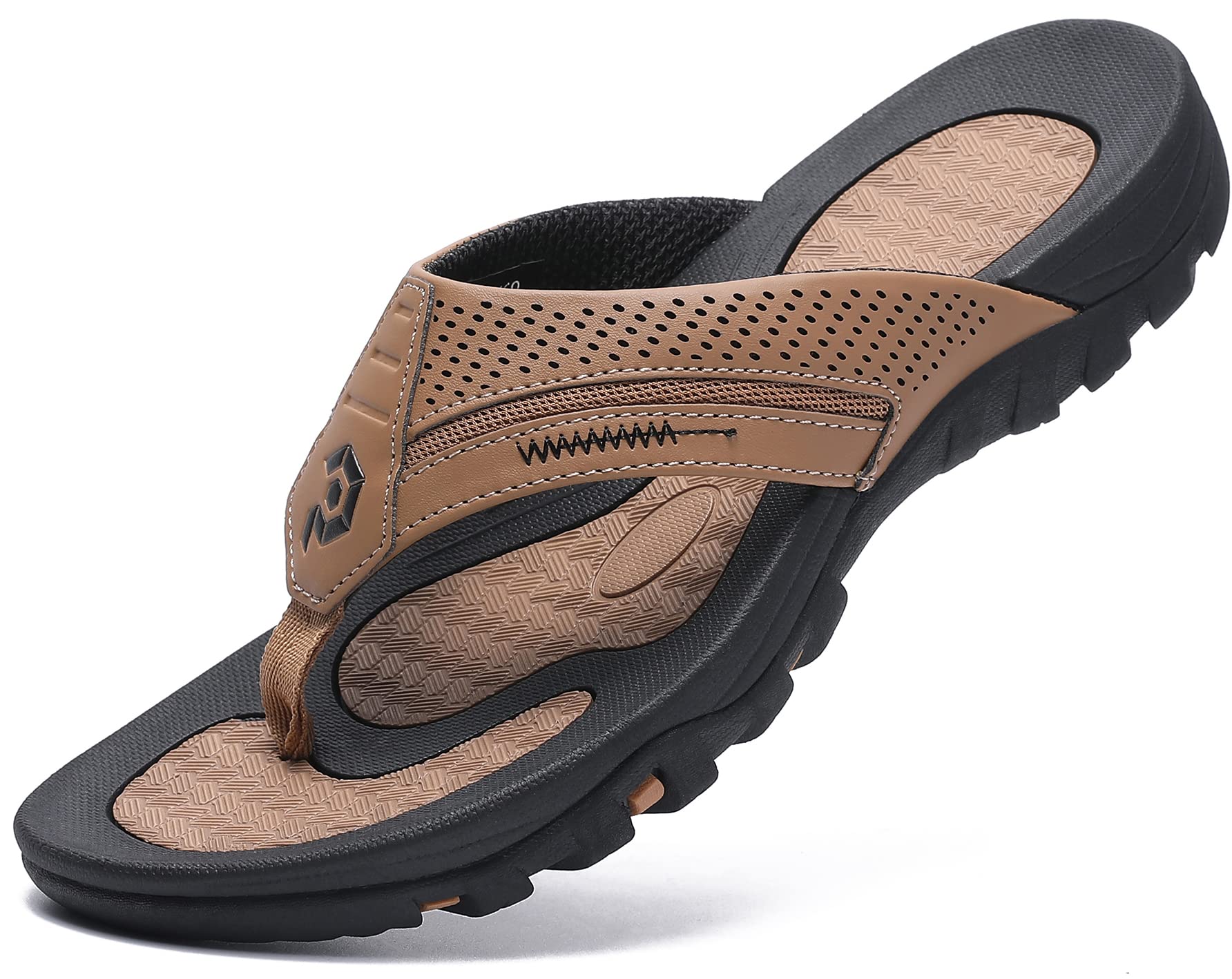 Pulltop Flip Flops for Men, Mens Thong Sandals Waterproof Shower ...