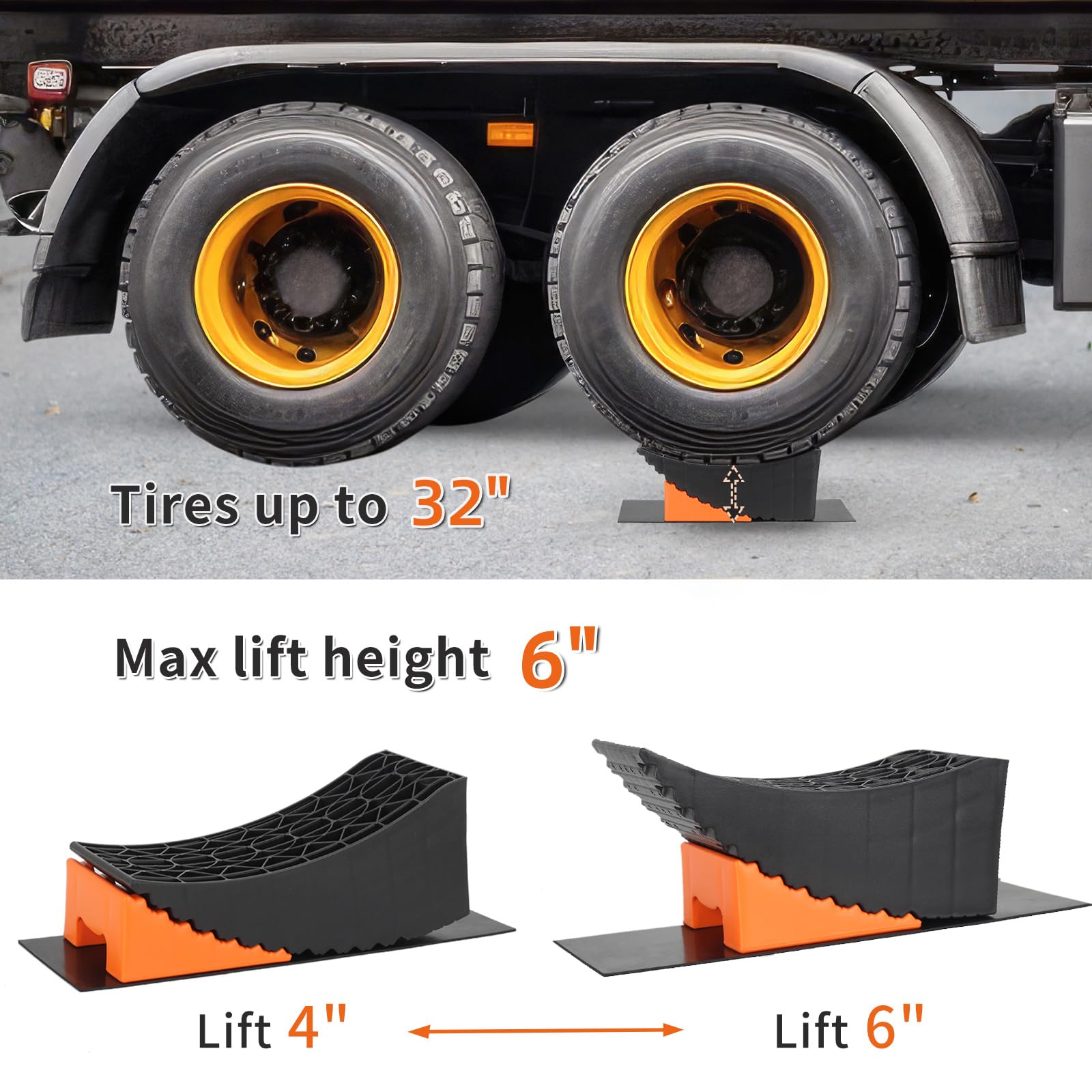 Mua OULEME Raised Tire Change Ramp, Curved Leveling Blocks, for RV ...