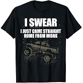 Amazon.com: It's Mud Time Truck ATV & Dirt Bike Slogan T-shirt ...