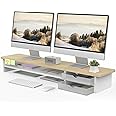 Amazon.com: Fenge Monitor Stand, Dual Monitor Riser, 42.5inch Large ...