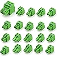 kuosbiu 20 PCS 2 Pin 3.81mm Pitch Screw Terminal Block Connector for 28 ...
