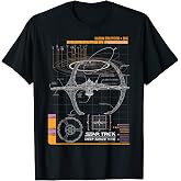 Amazon.com: Star Trek DS9 Bajoran System Schematic T-Shirt : Clothing ...