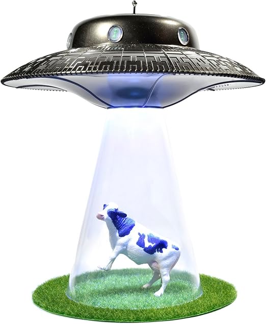 Goods & Gadgets Alien Abduction Lamp With Tractor Beam - LED Aliens UFO ...