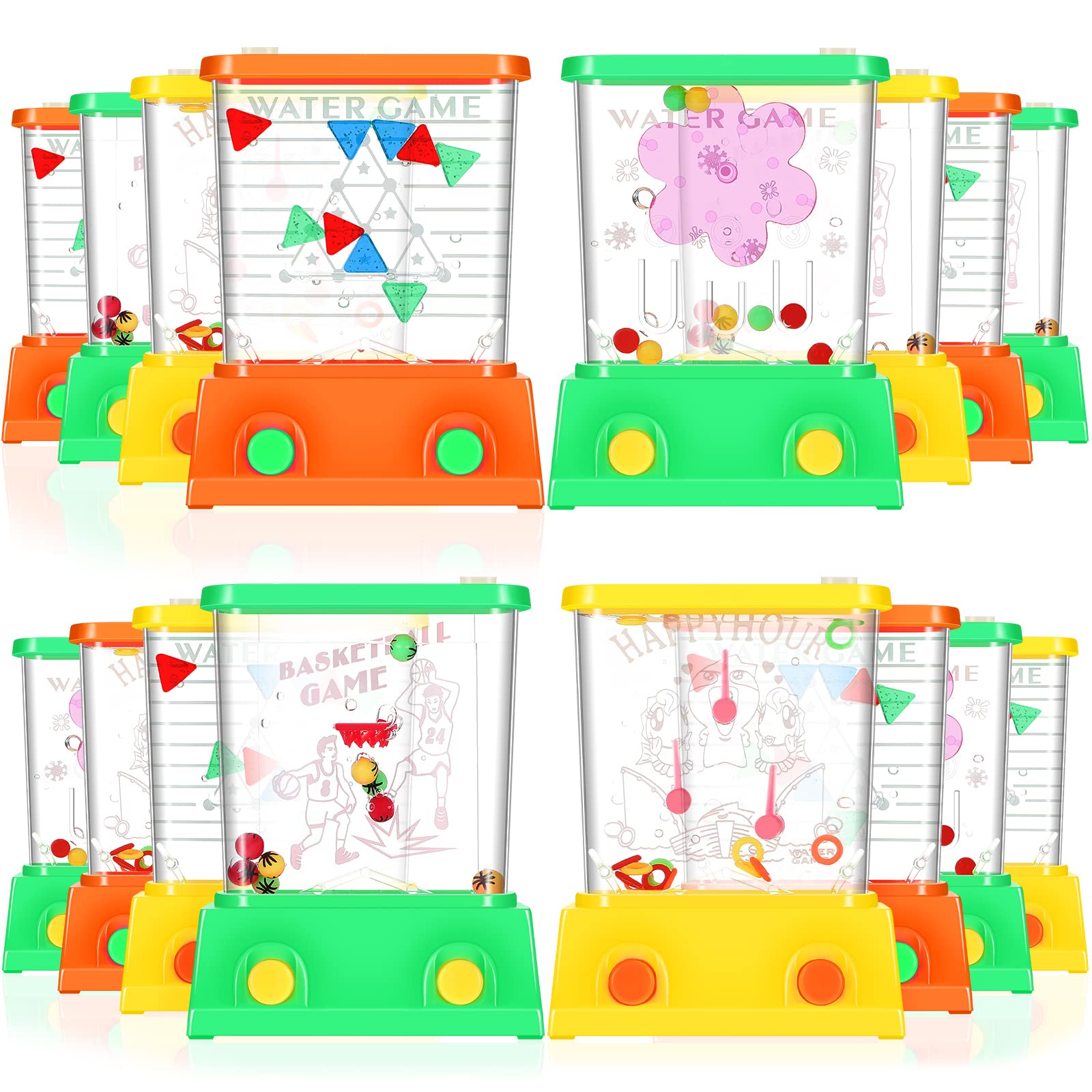 Zhanmai 16Pcs Handheld Water Game Arcade Water Ring Toss Water Tables ...