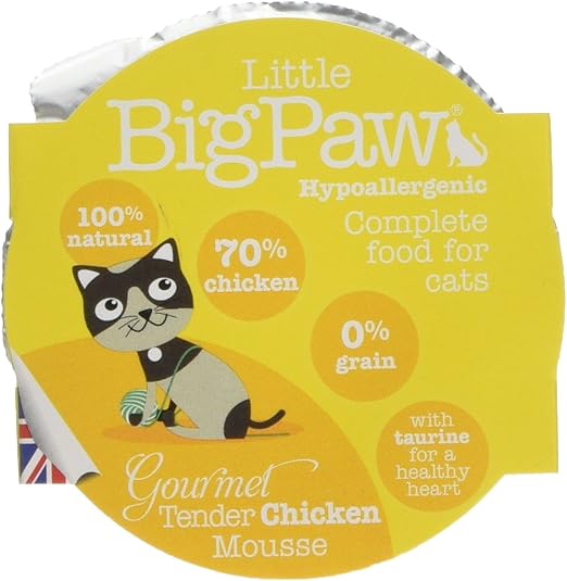 Little Big Paw Gourmet Tender Chicken Mousse, 85 g pack of 8: Amazon.co ...