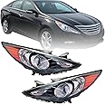 Amazon.com: LABLT Headlight Assembly Replacement for Sonata 2011 2012 2013 2014 Headlamps Pair ...