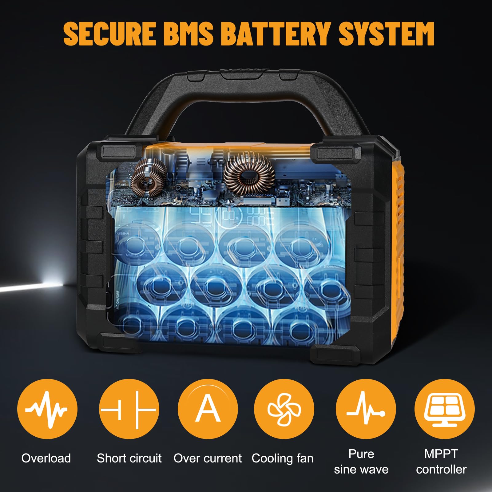 Solar Generator 300W Portable Power Station With 100W Foldable Solar Panel, 294Wh Lithium ...