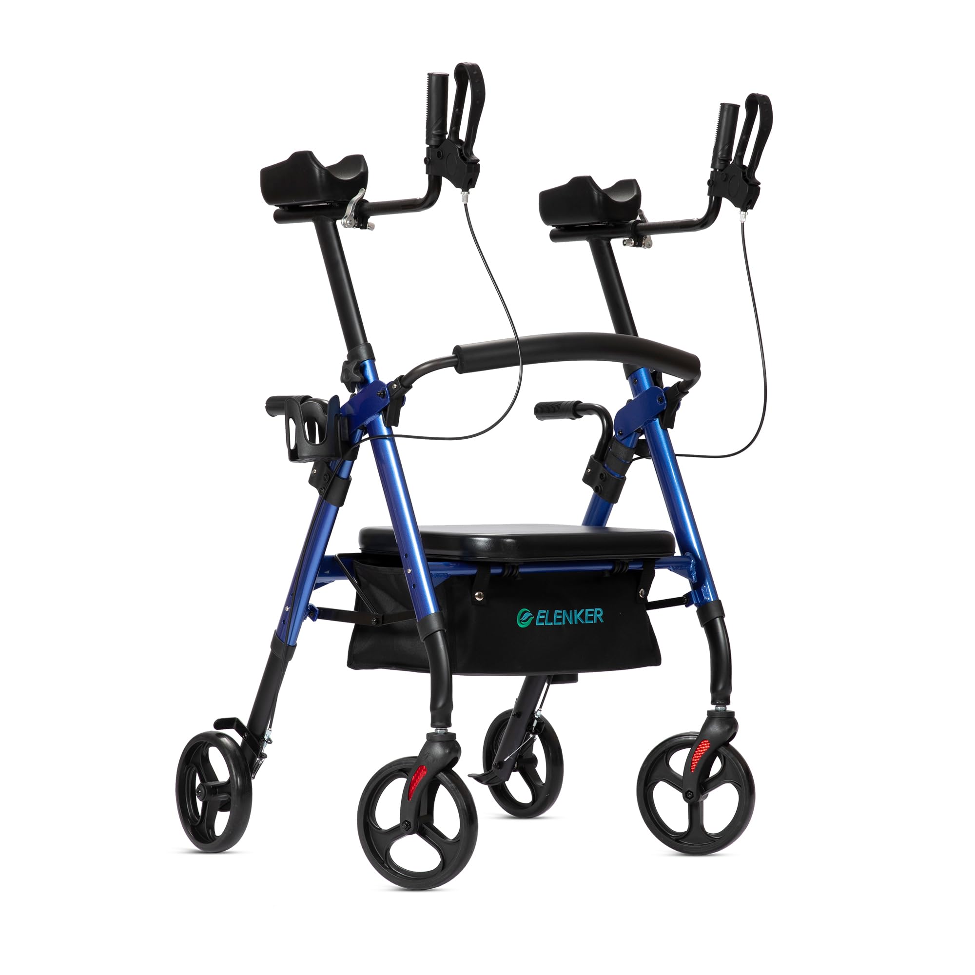 Mua ELENKER Heavy Duty Upright Rollator Walker with Extra Wide Padded ...