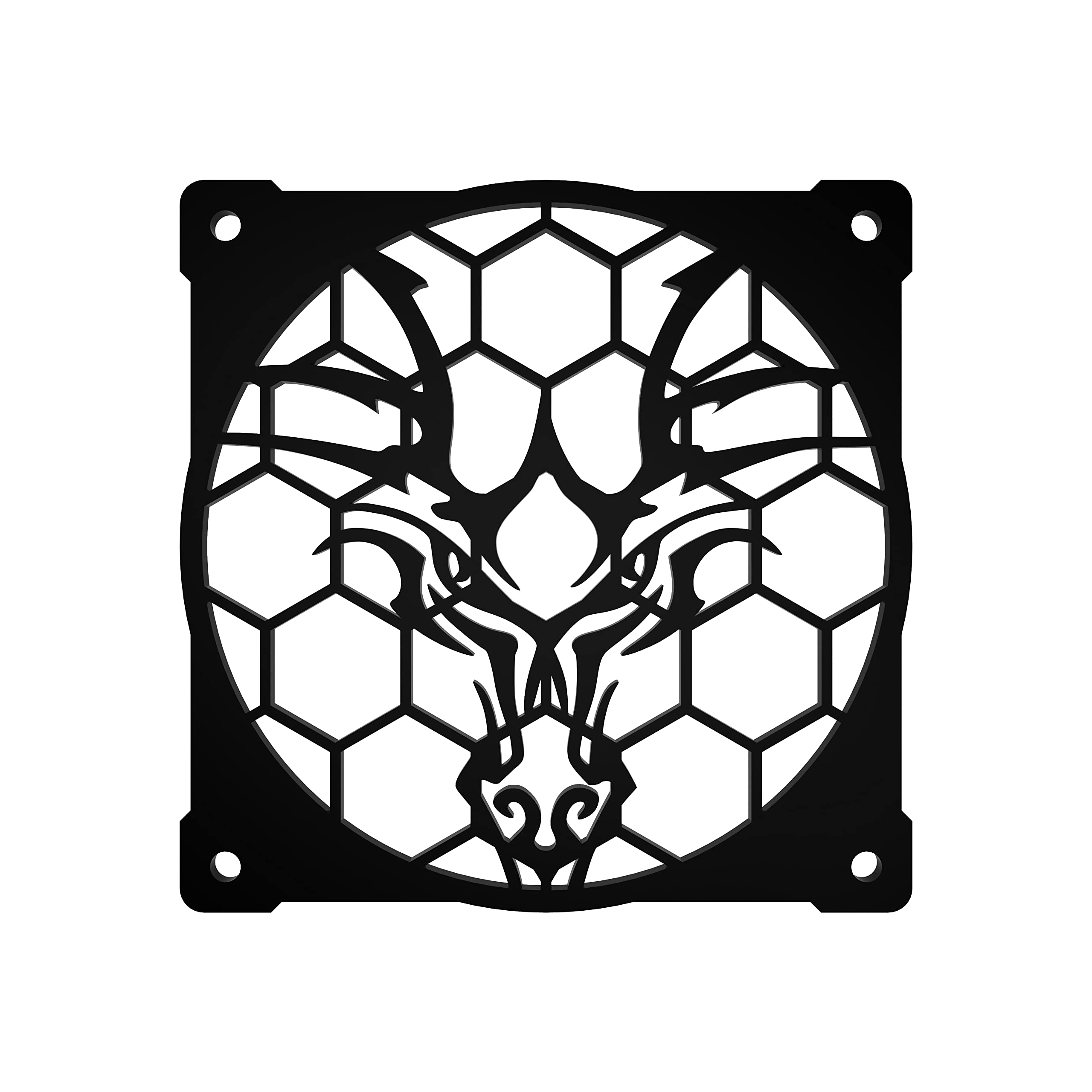 Mua 120mm Computer Case Fan Grill Cover with Unique Hexagon Dragon ...